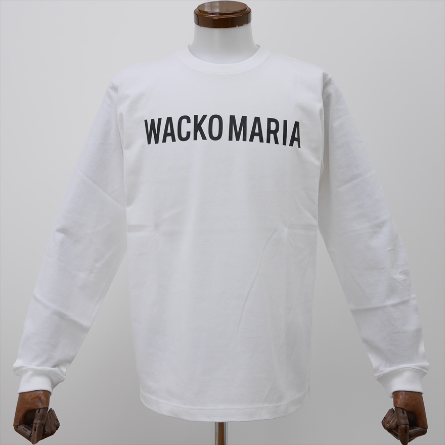 WACKO MARIA/CREW NECK LONG SLEEVE T-SHIRT（TYPE-2）（ホワイト）[プリント長袖T-18秋冬 ...