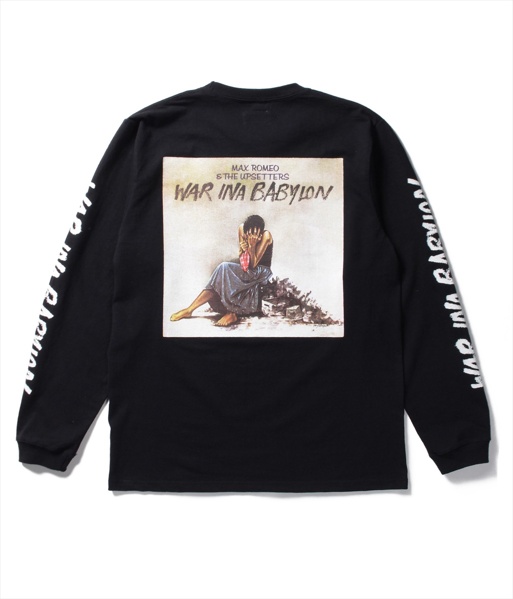 WACKO MARIA/CREW NECK LONG SLEEVE T-SHIRT（TYPE-3）（ブラック）[プリント長袖T-19春夏 ...
