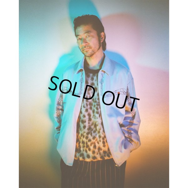 WACKO MARIA/LEOPARD MOHAIR KNIT JACQUARD SWEATER(WHITE WACKO MARIA/LEOPARD MOHAIR KNIT JACQUARD SWEATER(WHITE